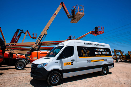 HOLT CAT Service: Hydraulic Hose Replacement
